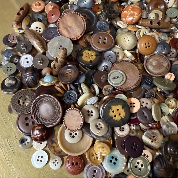 Vintage | Office | Vintage 2 Pound Button Lot Huge Collection Brown ...